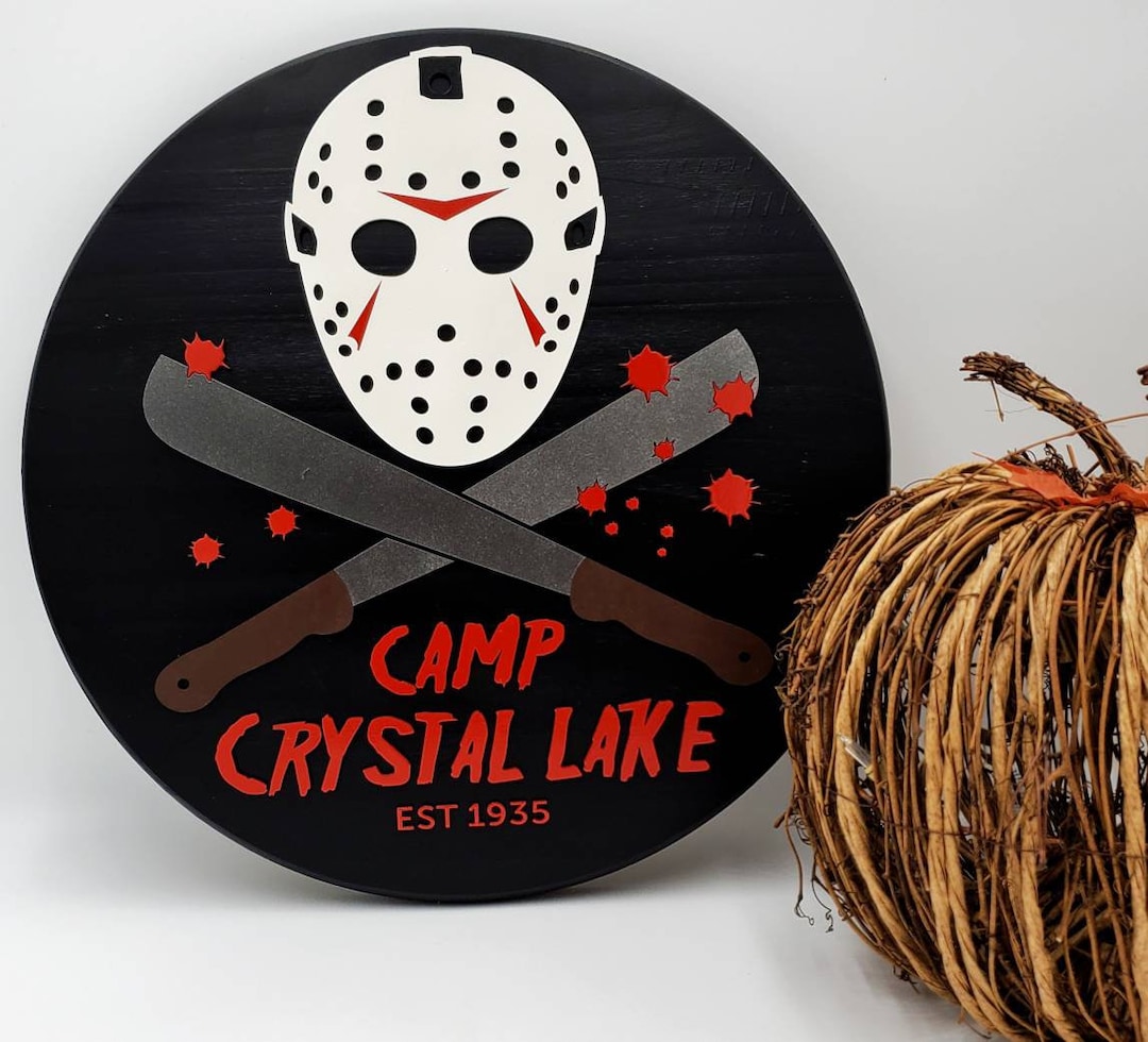 Friday the 13th Sign | Friday the 13th Decor | Halloween Door Hanger ...