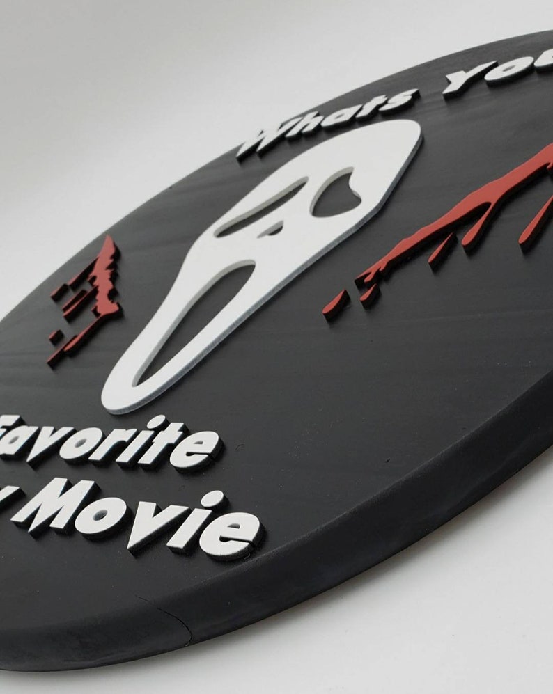 Scream Door Sign Scream Movie Sign Scream Movie Decor Scream Decor ...