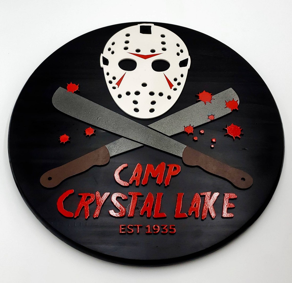 Friday the 13th Sign | Friday the 13th Decor | Halloween Door Hanger ...