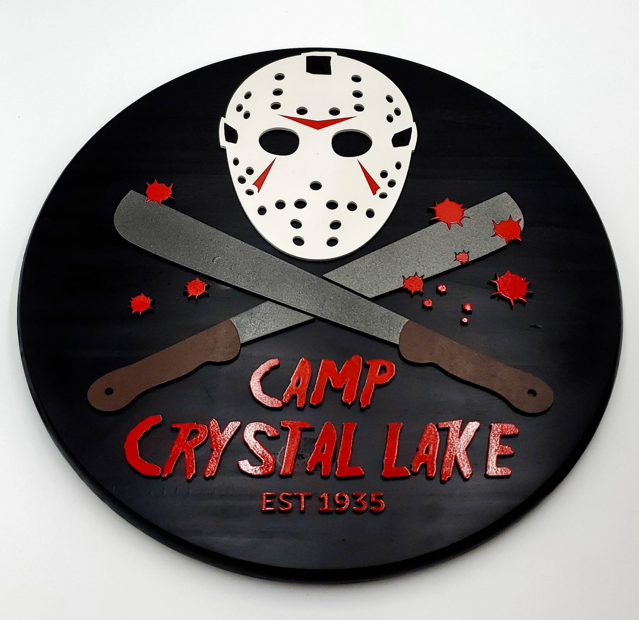 Friday the 13th Sign | Friday the 13th Decor | Halloween Door Hanger ...