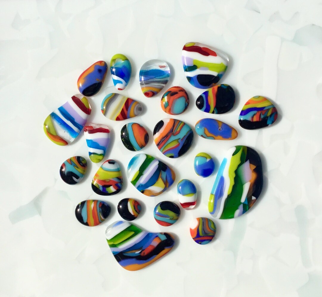 Chaos Glass Blobs Large Multi-color - Etsy