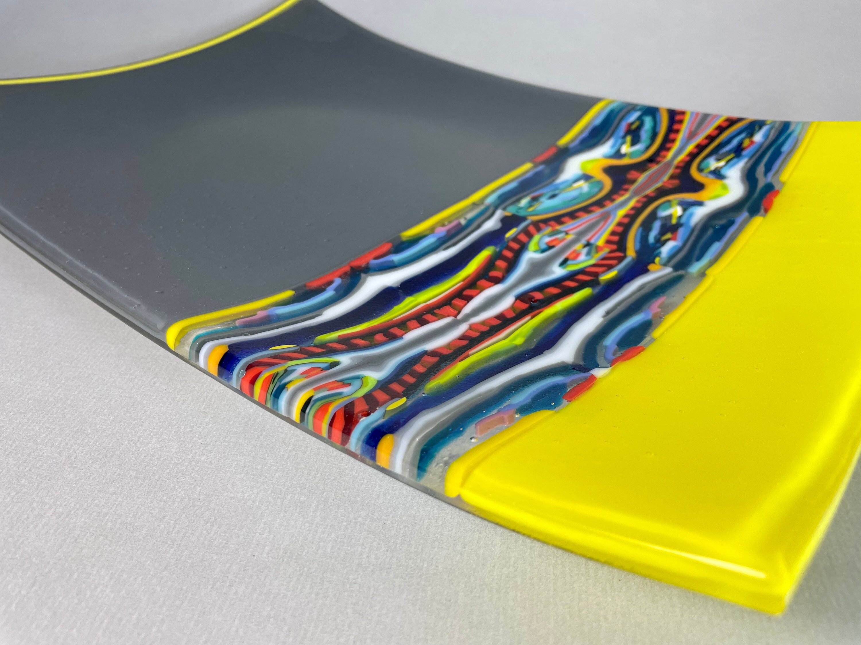 Fused Glass Patternbar Platter - Etsy