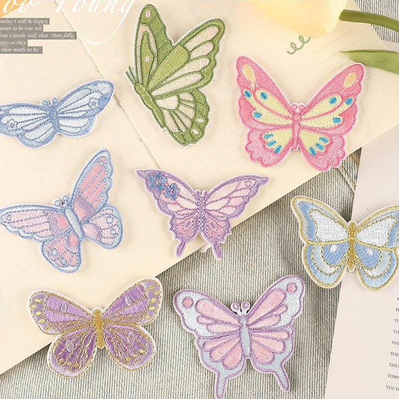 Embroidered Butterfly Patch - Etsy
