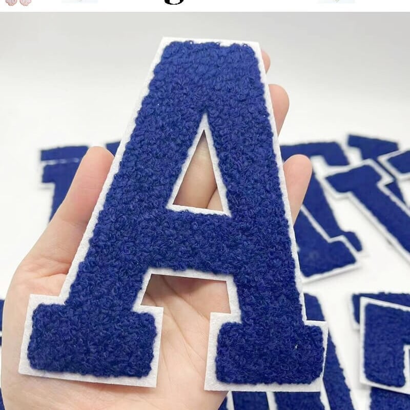 Iron on Large a Letter Navy - Etsy