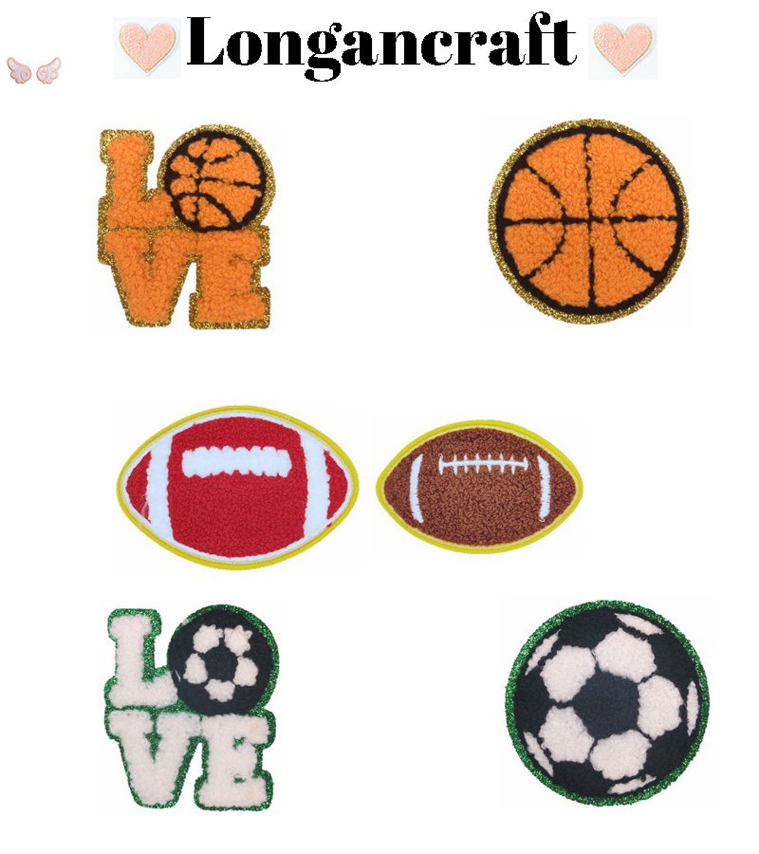 Ball Chenille Embroidered Patch , Football Patch, Basketball Patch, Soccer Patch, Gitter Patch ...