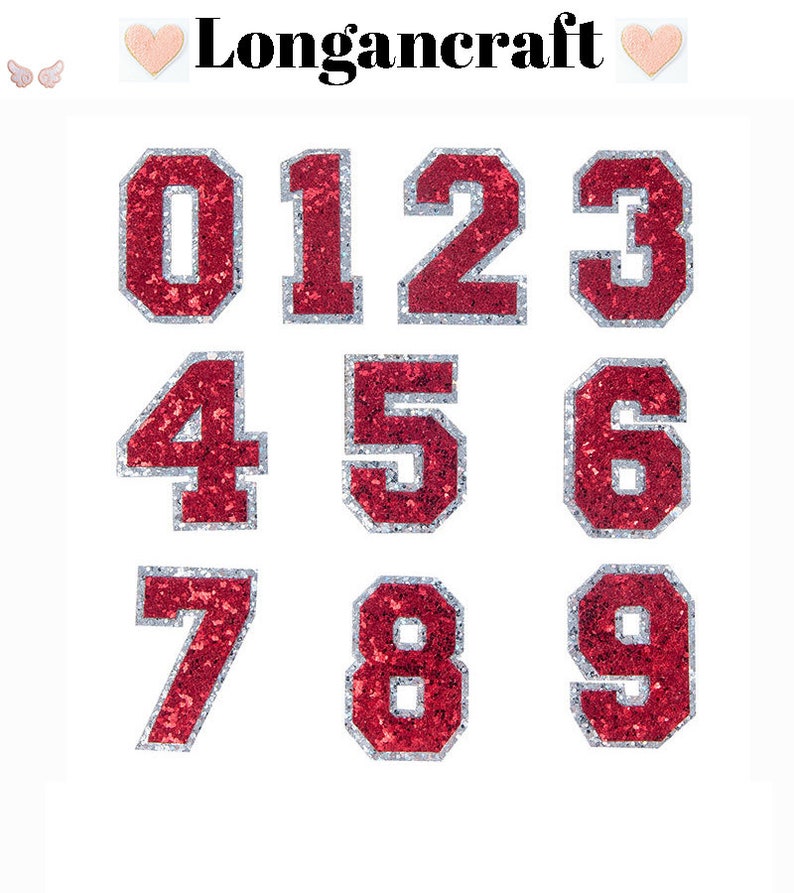 Color Letter Gitter Patch, 2.0 Inch Silver Iron on Patch, Sequin Patch ...