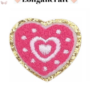 Heart Chenille Patch, Rainbow Heart Patches, Love Patch, Iron on Patches - Etsy