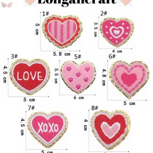Heart Chenille Patch, Rainbow Heart Patches, Love Patch, Self-adhesive Patches - Etsy