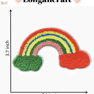 Rainbow Chenille Patch, Cute Sun Embroidered Patch, Cartoon Giraffe ...