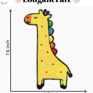 Rainbow Chenille Patch, Cute Sun Embroidered Patch, Cartoon Giraffe Patch, Sew on Patches - Etsy
