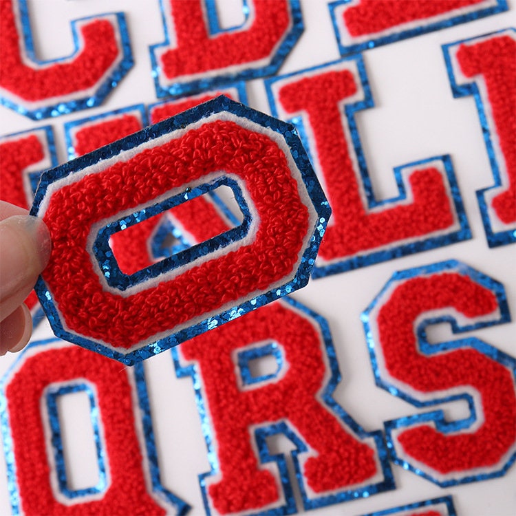 Red Letter Patch for DIY Names Decorate Alphabet Patches - Etsy