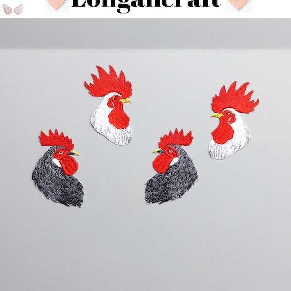 Embroidered Rooster - Etsy