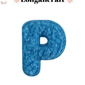 1.0 Inch Mini Color Alphabet Letter Chenille Patch , DIY Name Alphabet ...