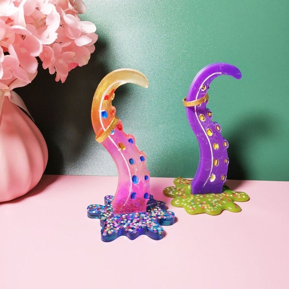 Polymer Clay Octopus Tentacle Ring
