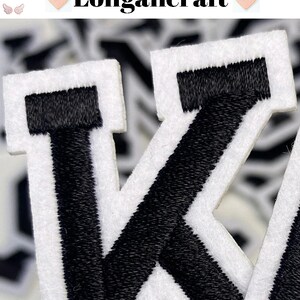 2.0 Inch Black Alphabet Letter Embroidery Patch, DIY Name Alphabet ...