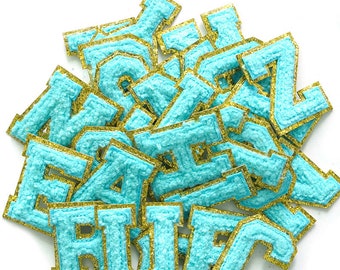 Light Blue Letter Patch - Etsy