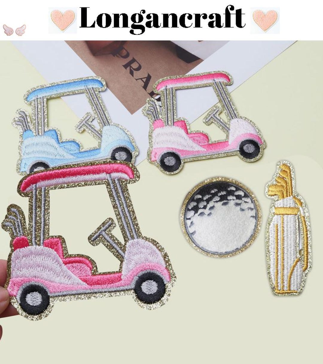 Golf Cart Patches, Sports Iron on Patches, Golf Bag Patch for Hat ...