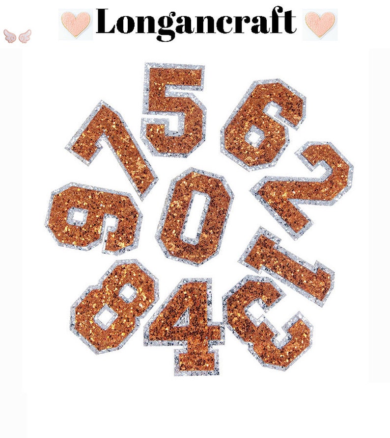 Color Letter Gitter Patch, 2.0 Inch Silver Iron on Patch, Sequin Patch ...