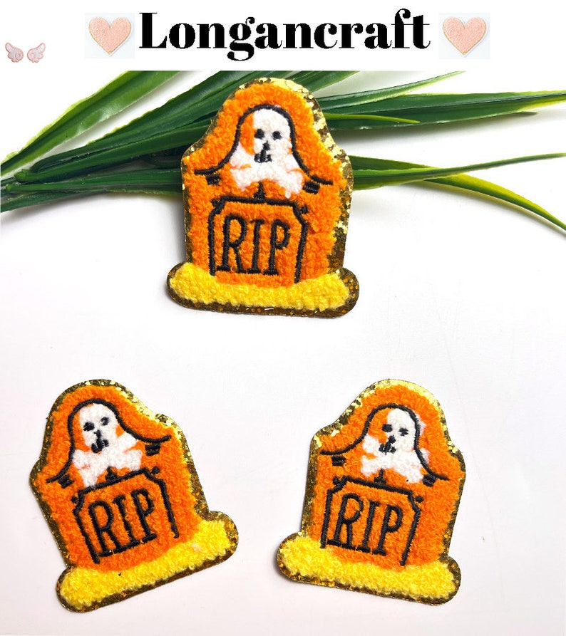 Skull Chenille Patch Bat Patch Gold Glitter Embroidered - Etsy