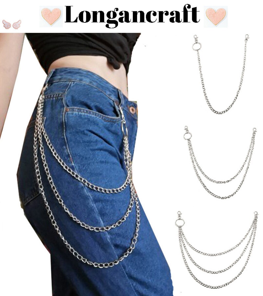 Jeans Chain Chain Belt Wallet Chain Metal Pants Chain - Etsy