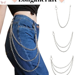 Jeans Chain, Chain Belt, Wallet Chain, Metal Pants Chain - Etsy