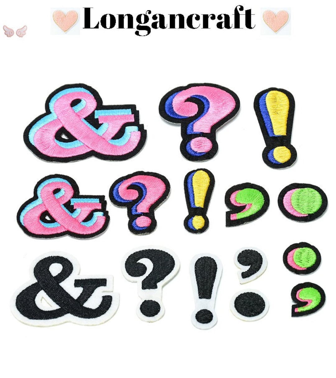 Special Character Symbol & Patches, Punctuation Patches, DIY Name ...