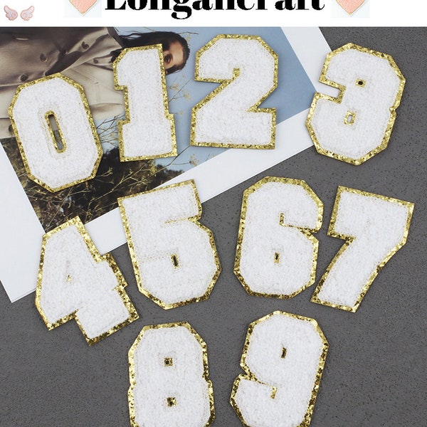 1 Inch Chenille Numbers - Etsy