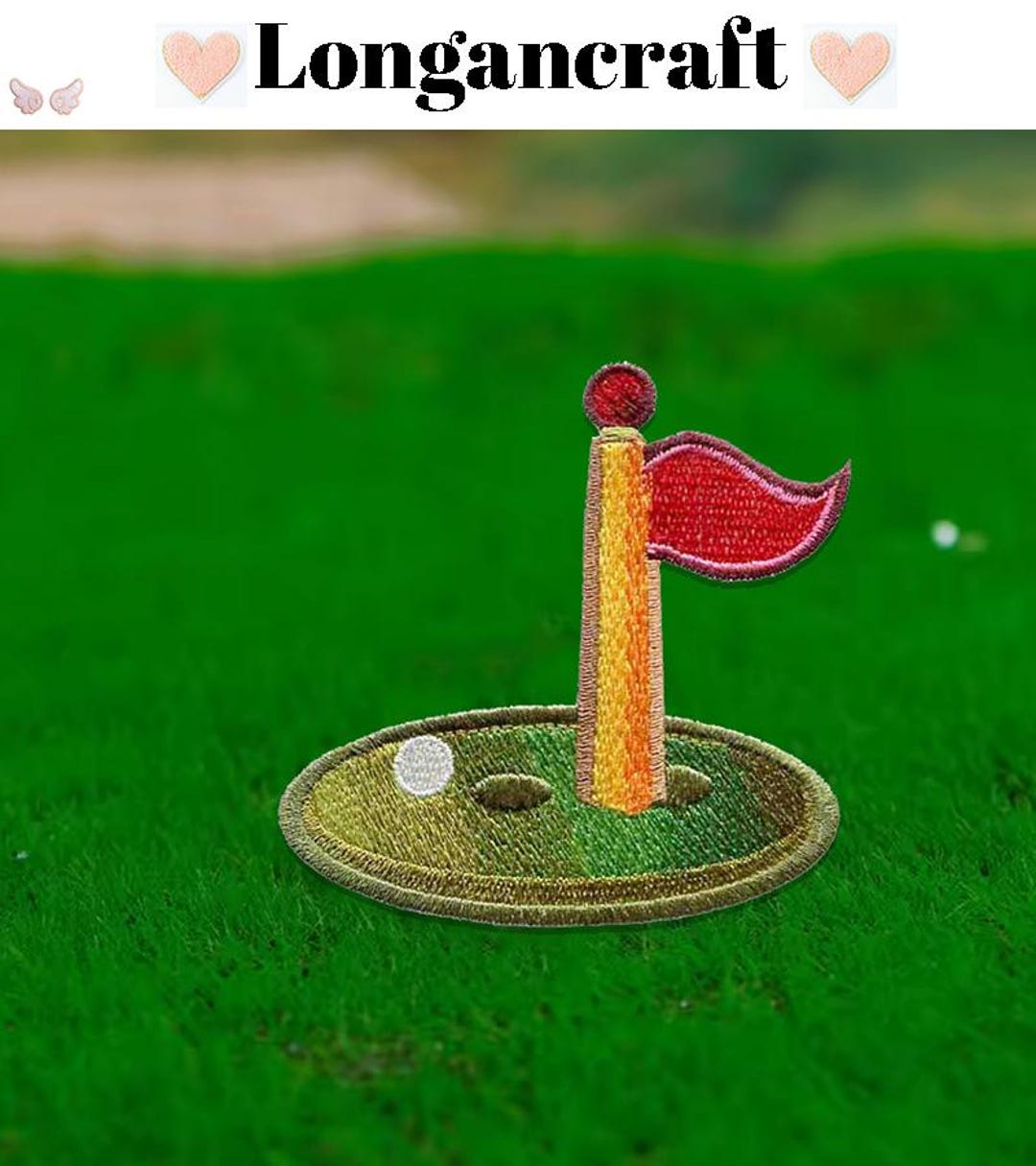 Golf Ball Embroidered Patch, Golf Hole in One Patches, Sports Iron on ...