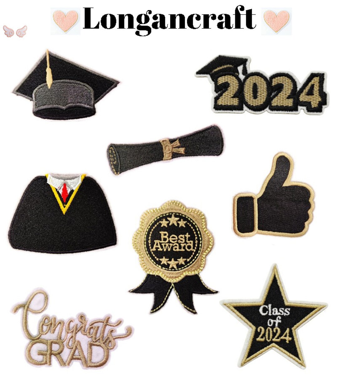 Graduation Embroidery Patch Graduation Wishes Patch Letter - Etsy