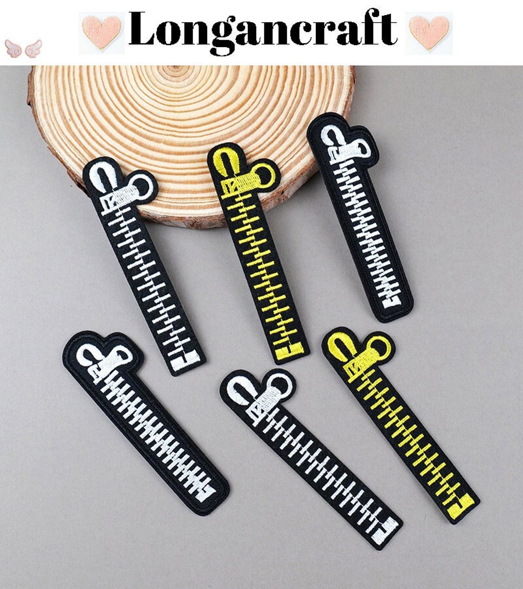 Zipper Embroidered Patches, DIY Embroidery Patch , Patch for Jacket ...