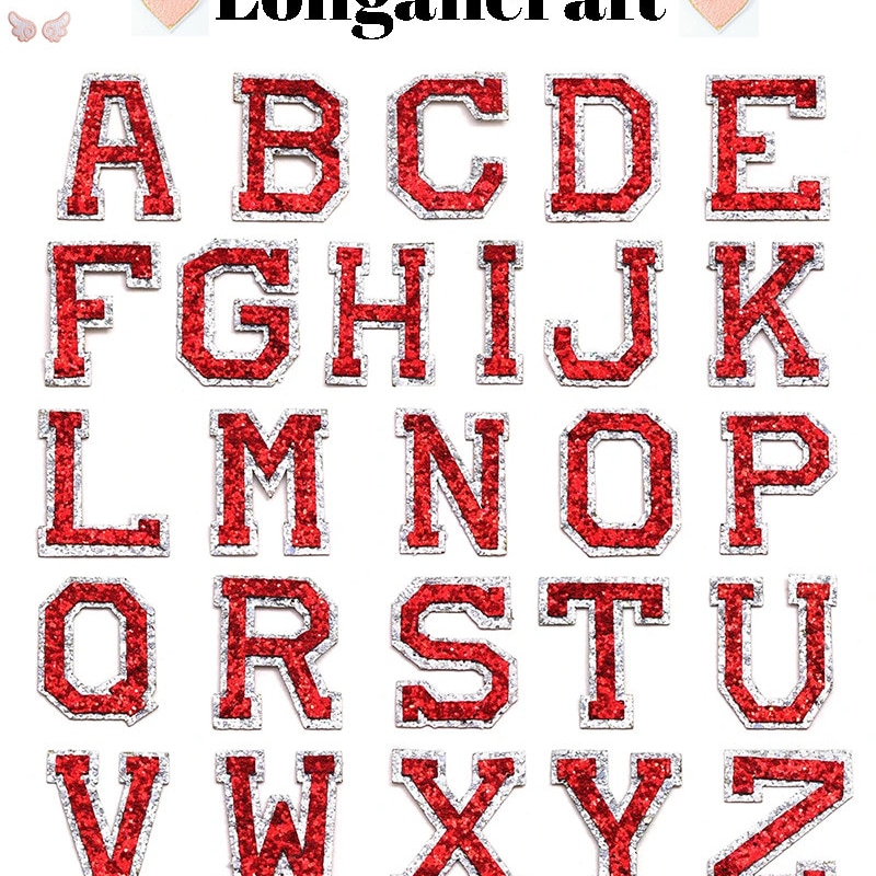 Sequin Iron on Letters - Etsy