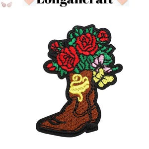 Western Cowboy Embroidered Patch, Cow, Cactus, Horse, Boots, Sunset ...