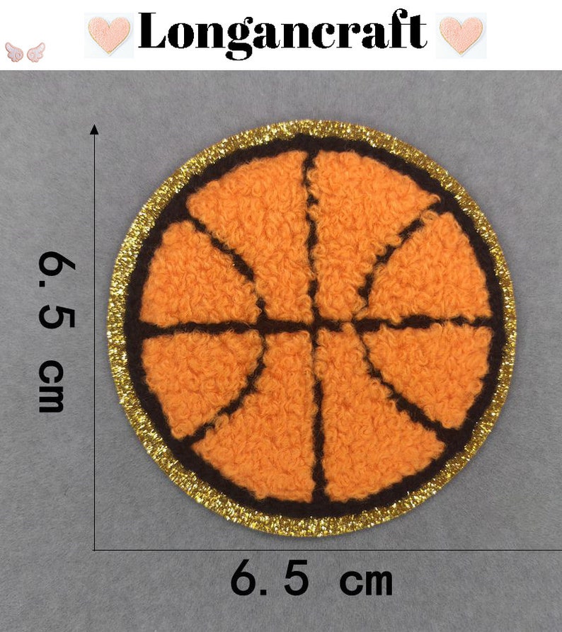 Ball Chenille Embroidered Patch Football Patch Basketball - Etsy