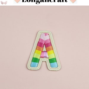 Color Letter Embroidered Patch, 2.2 Inch Gold Glitter Self Adhesive ...