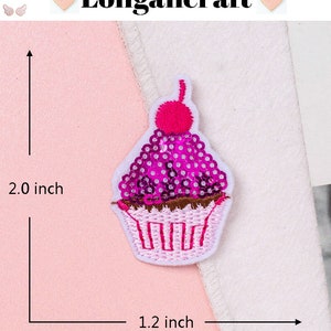 Sequin Summer Embroidery Patch, Shell Patch, Starfish Patch, Ice Cream ...