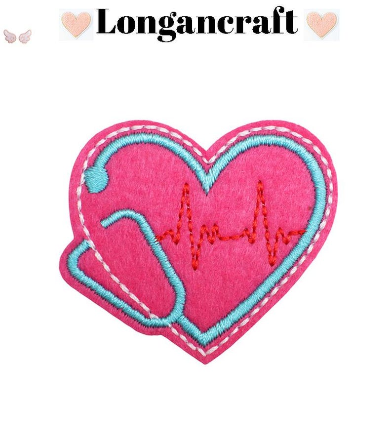 Medical Elements Embroidery Patch, Nurse Uniform, Heart, Pill Patch ...