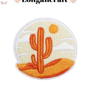 Western Cowboy Embroidered Patch, Cow, Cactus, Horse, Boots, Sunset ...