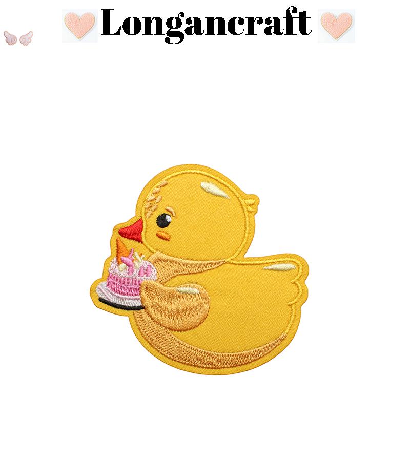 Duck Embroidered Iron on Patches, Animal Applique - Etsy