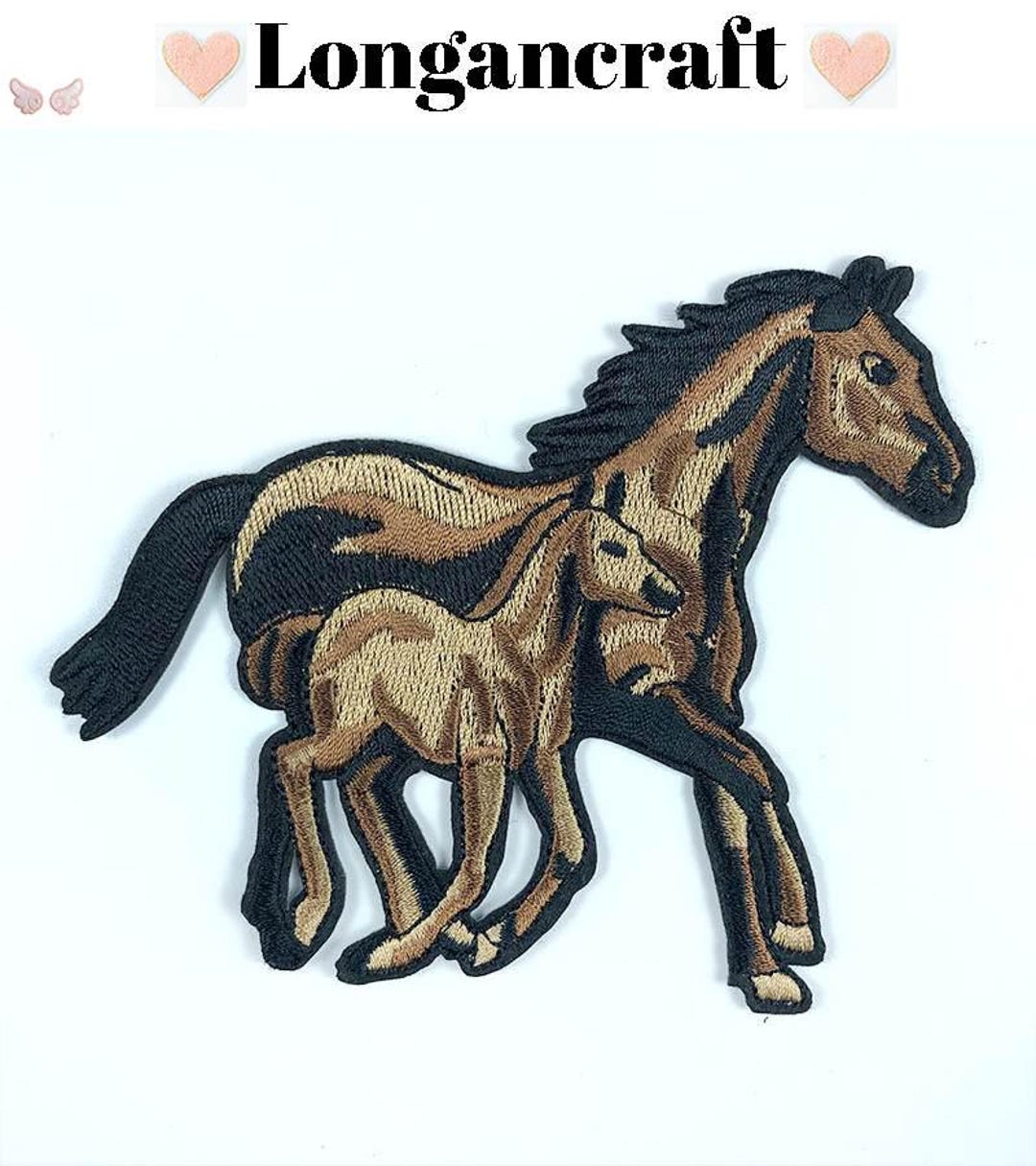 Horse Patch, Western Embroidered Patches, Brown Horse Patches, Cowboy ...