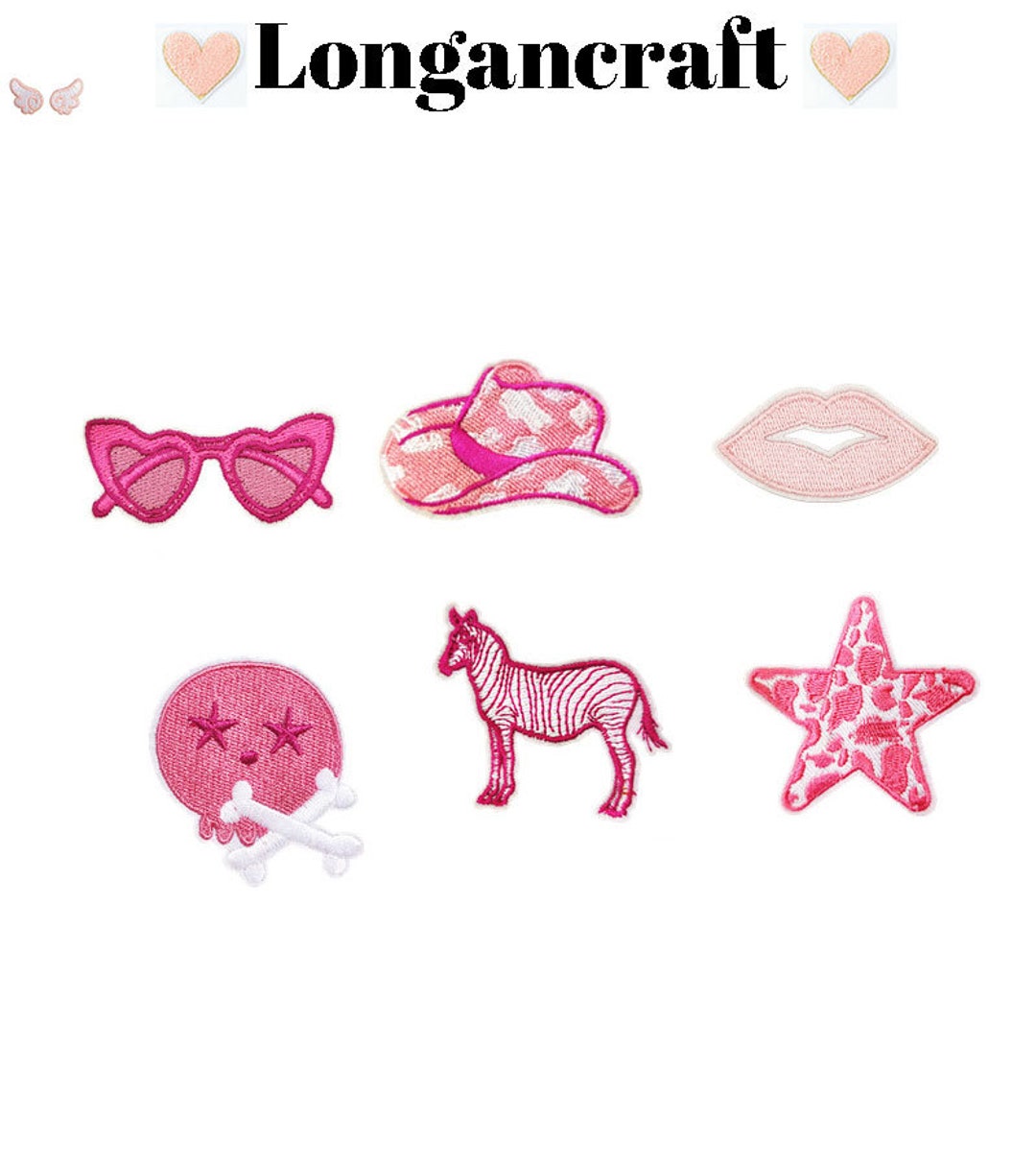 Cowgirl Embroidery Patch, Pink Girl Patches, Starfish Patch, Cowboy Hat ...