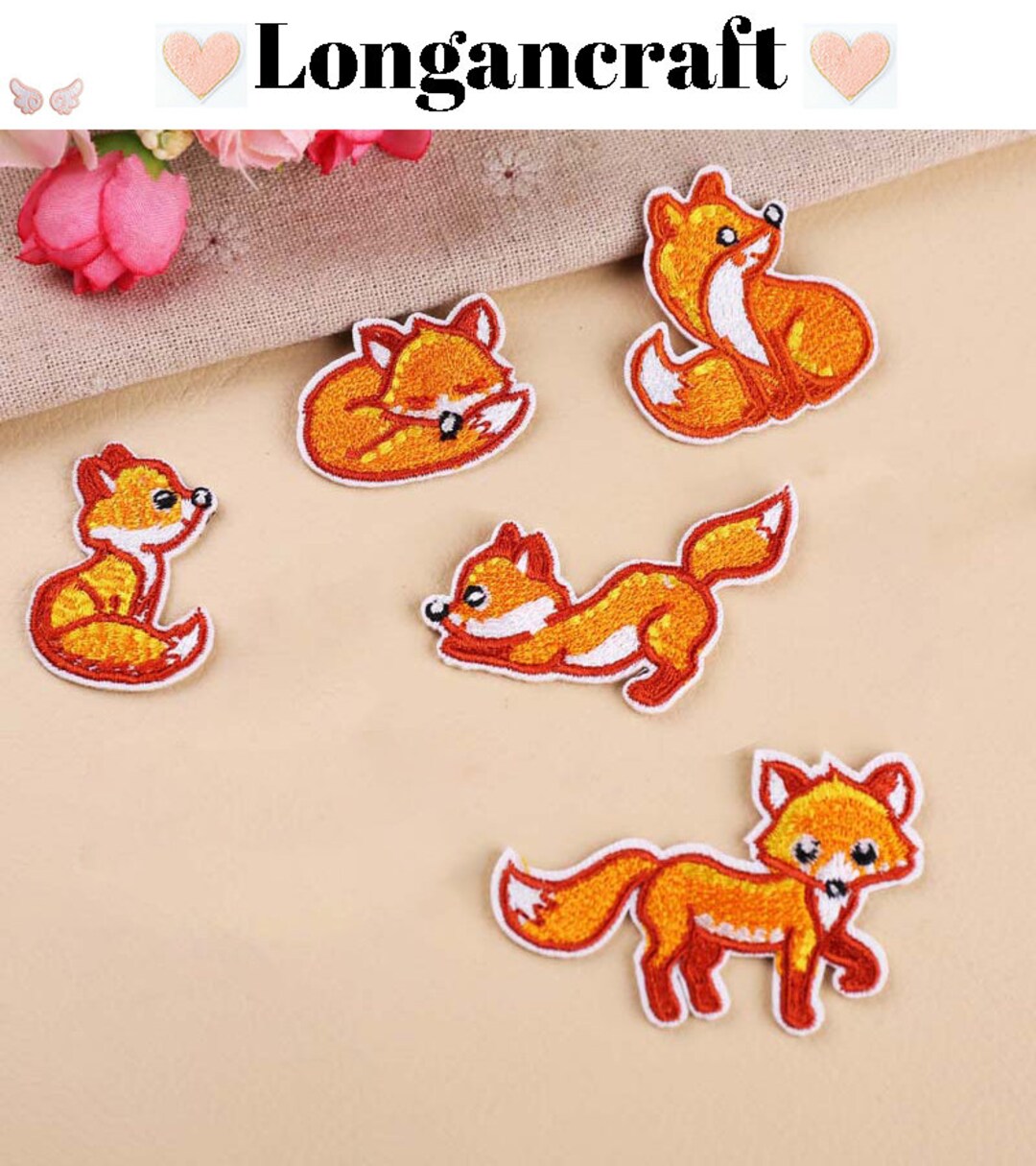 Fox Embroidered Patch, Funny Animal Embroidered Patch, Iron on Patch - Etsy