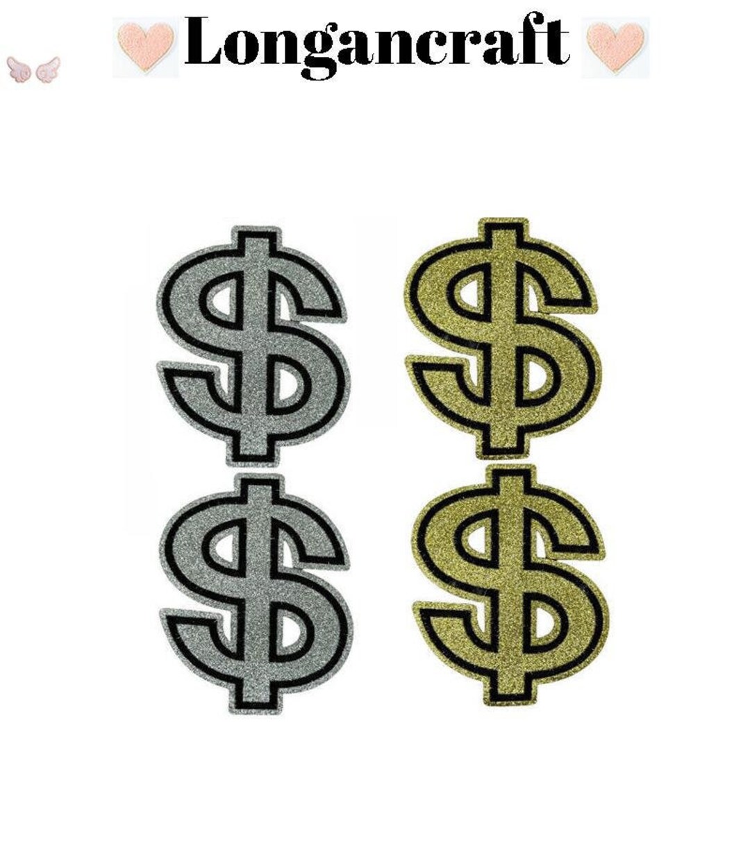 Dollar Sign Patch, Gold Glitter Patch, for Hat, for Tote Bag - Etsy