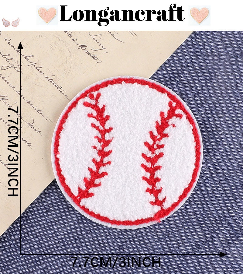 3.0 Inch Baseball Chenille Embroidered Patch Iron on Patches - Etsy
