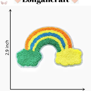 Rainbow Chenille Patch, Cute Sun Embroidered Patch, Cartoon Giraffe ...