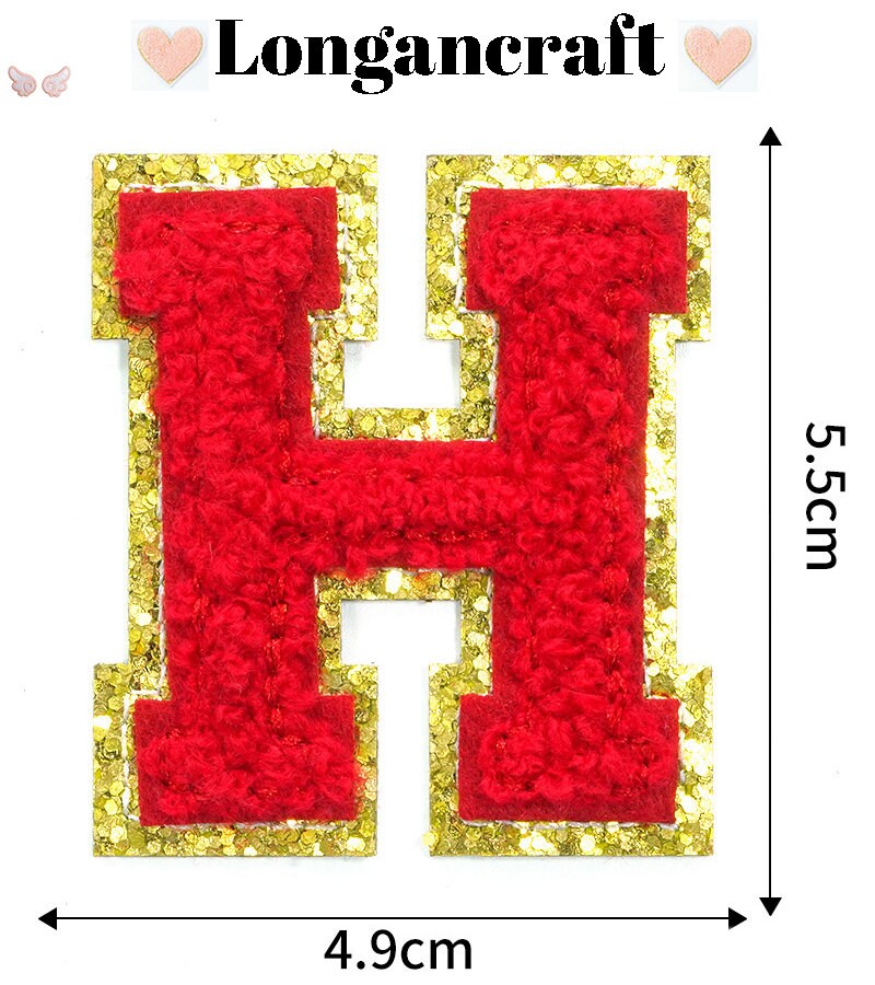 Red Letter Patch for DIY Names Decorate Alphabet Patches - Etsy