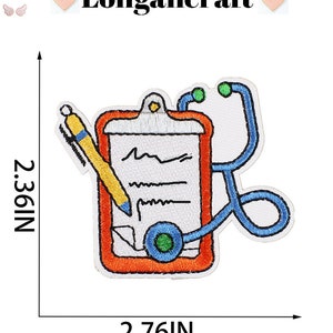 Medical Elements Embroidery Patch, Nurse Patch, Heart Patches, Pill Patch, Stethoscope Patch ...