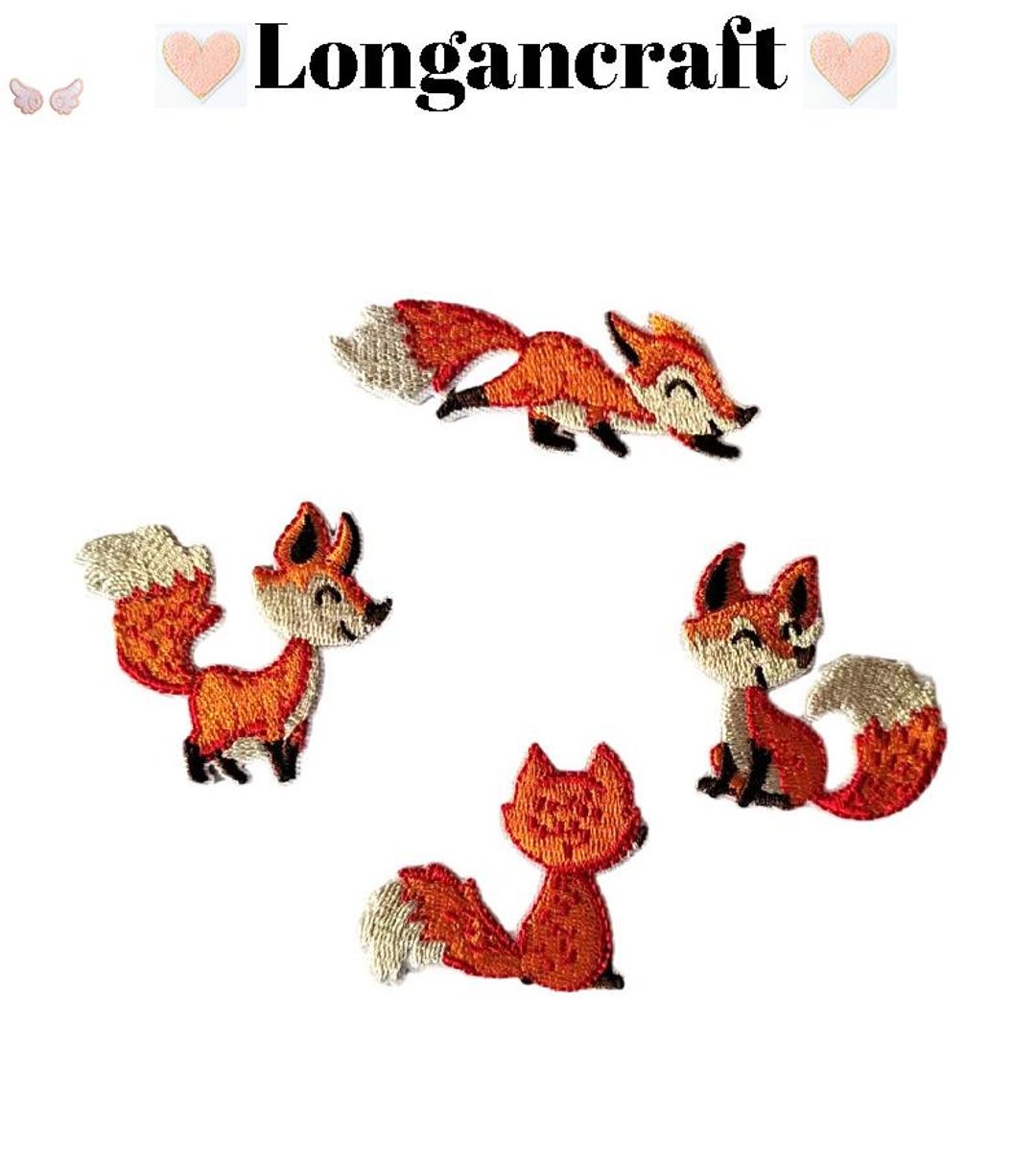 Fox Embroidered Patch, Animal Embroidery Patch, Iron on Patches for ...