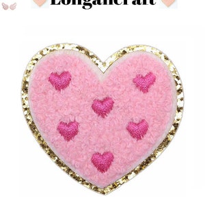 Heart Chenille Patch, Rainbow Heart Patches, Love Patch, Iron on Patches - Etsy