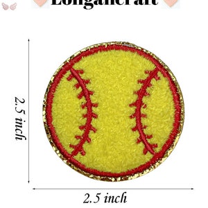 Ball Glitter Chenille Embroidered Patch , Football Patch, Basketball ...