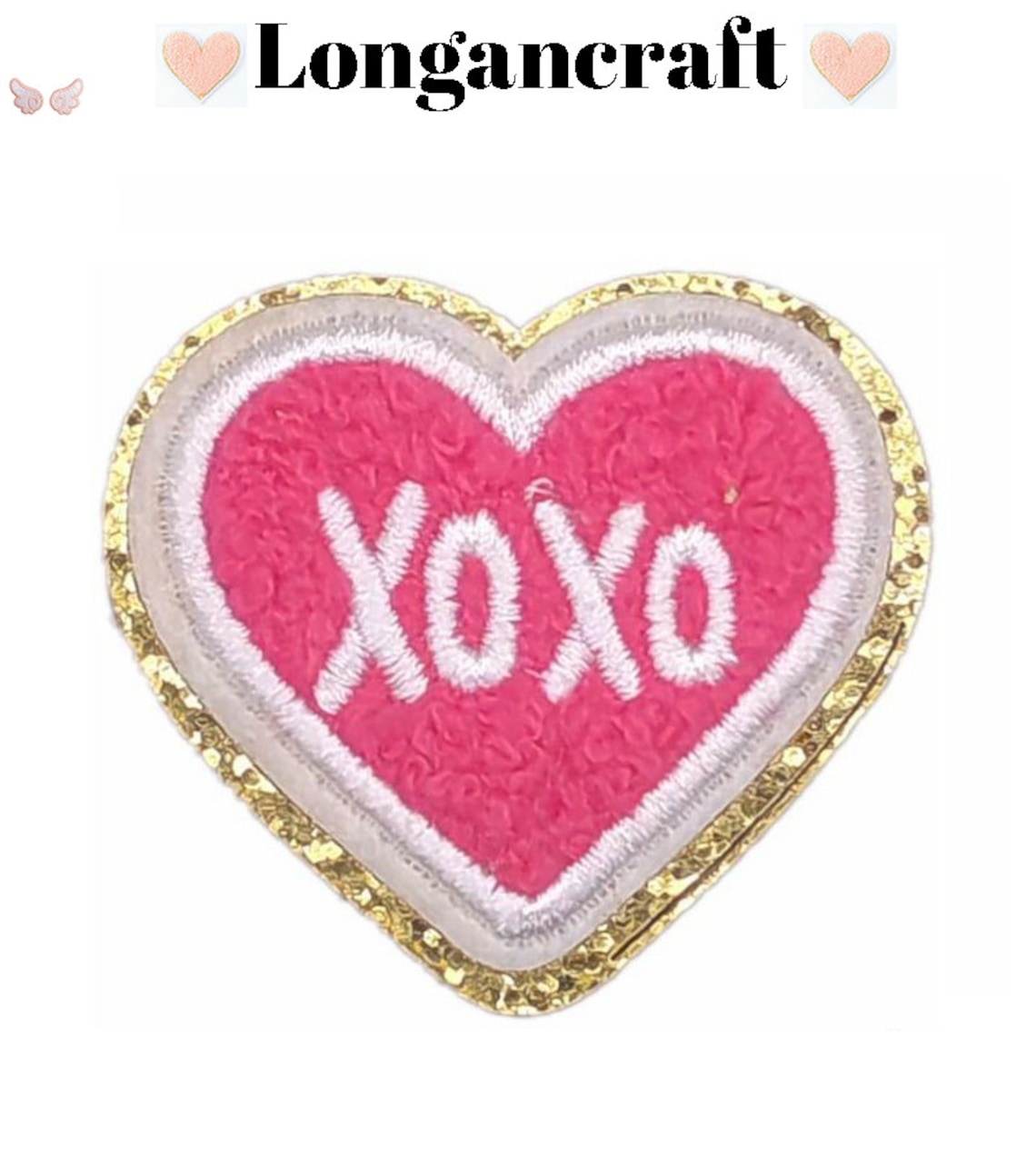 Heart Chenille Iron on Patches, Rainbow Love Applique, Patches for ...